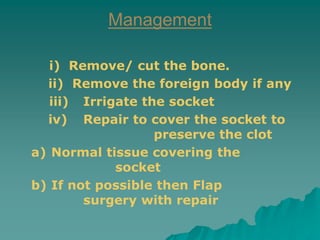 Khitab's Classification of post extraction pain | PPTX