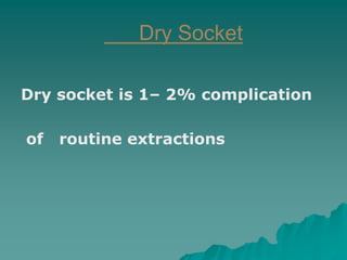 Khitab's Classification of post extraction pain | PPT