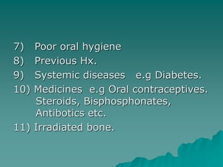 Khitab's Classification of post extraction pain | PPTX