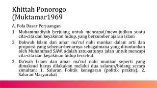 Khittah Perjuangan Muhammadiyah. dipelajaripdf | PDF