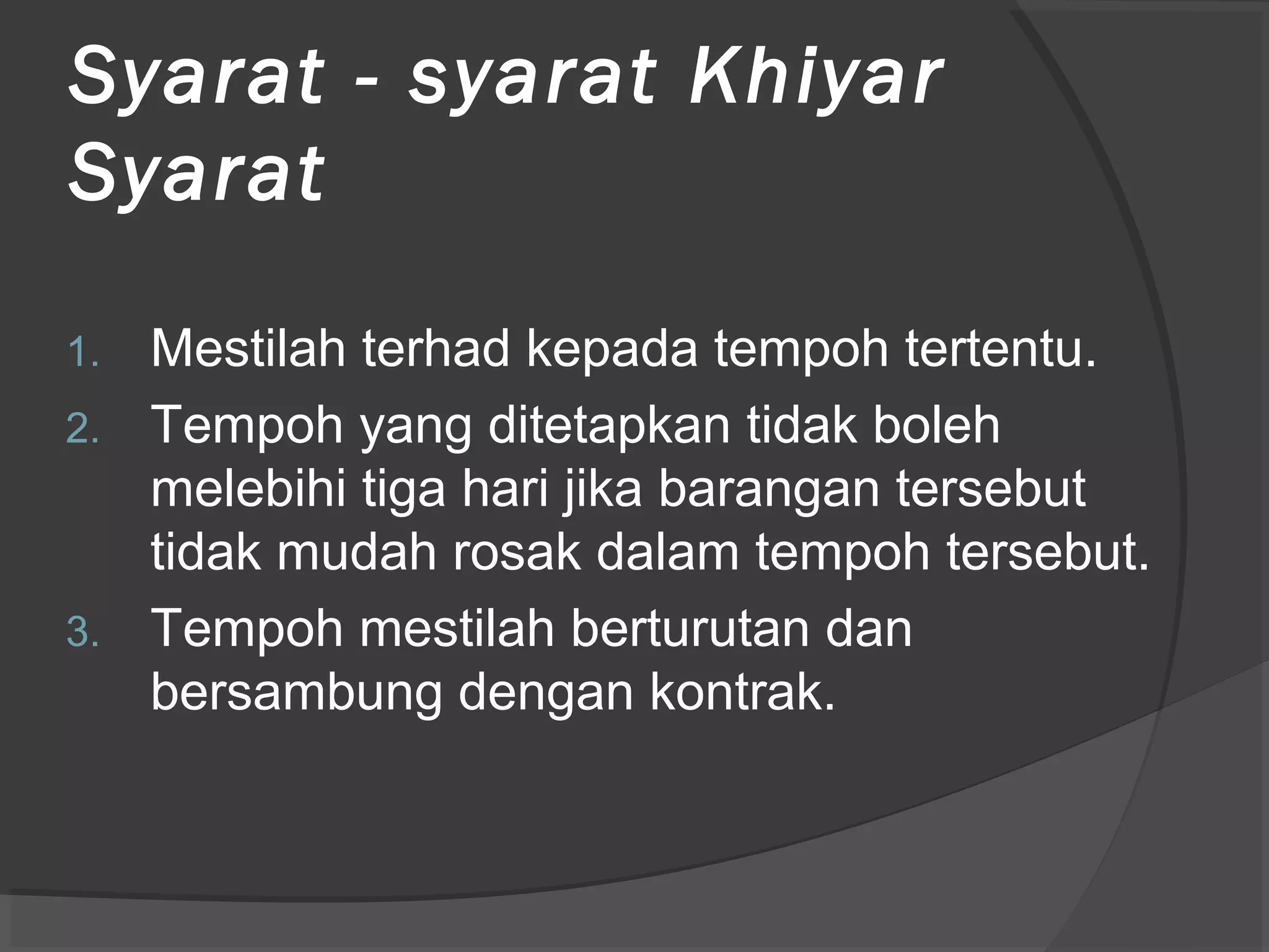 Khiyar (Pilihan) | PPT