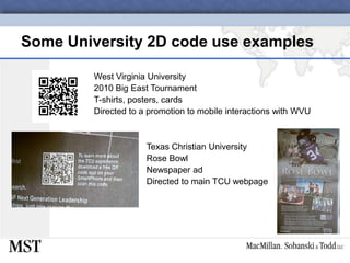 QR Codes & University Tech | PPTX