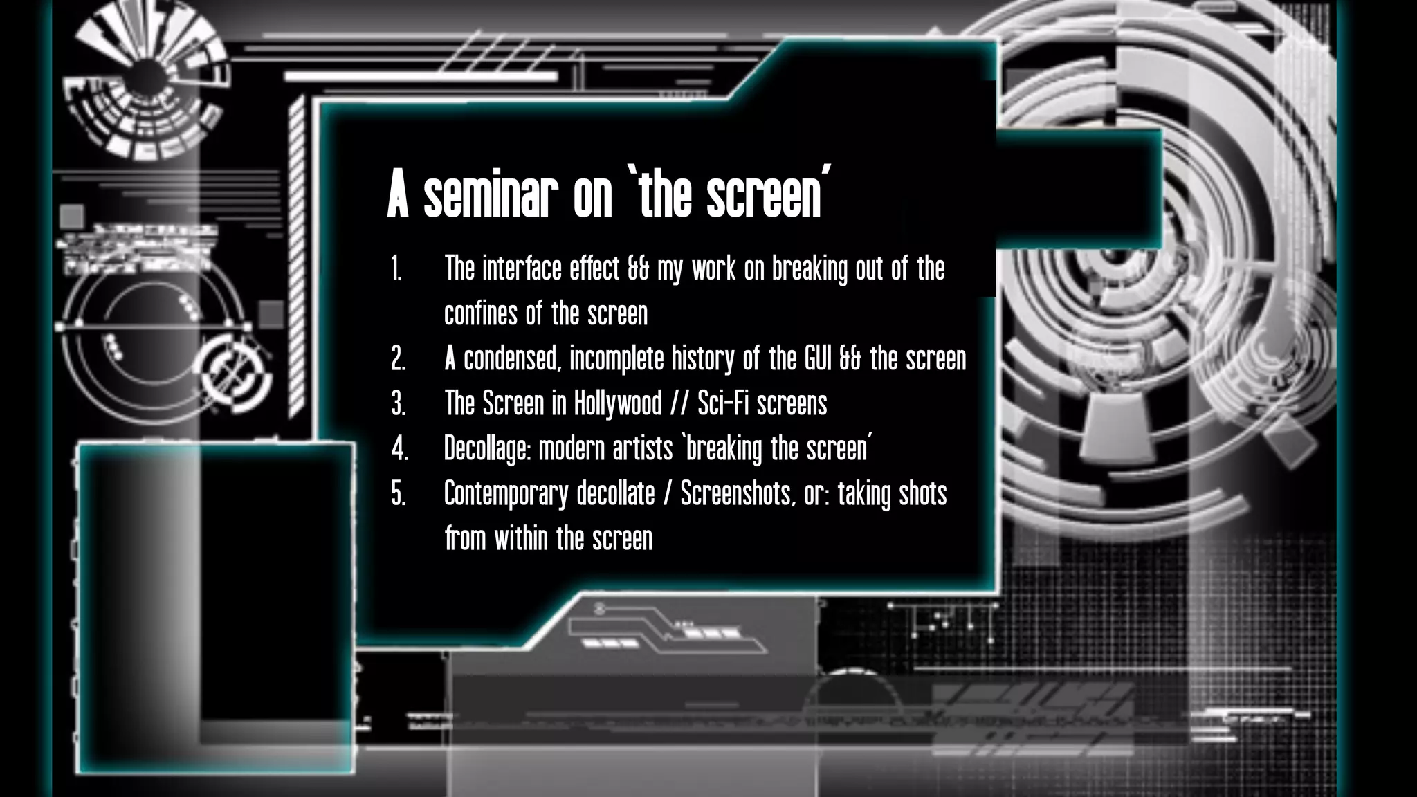 KhK winter semester 2018: Screenology block | PPT