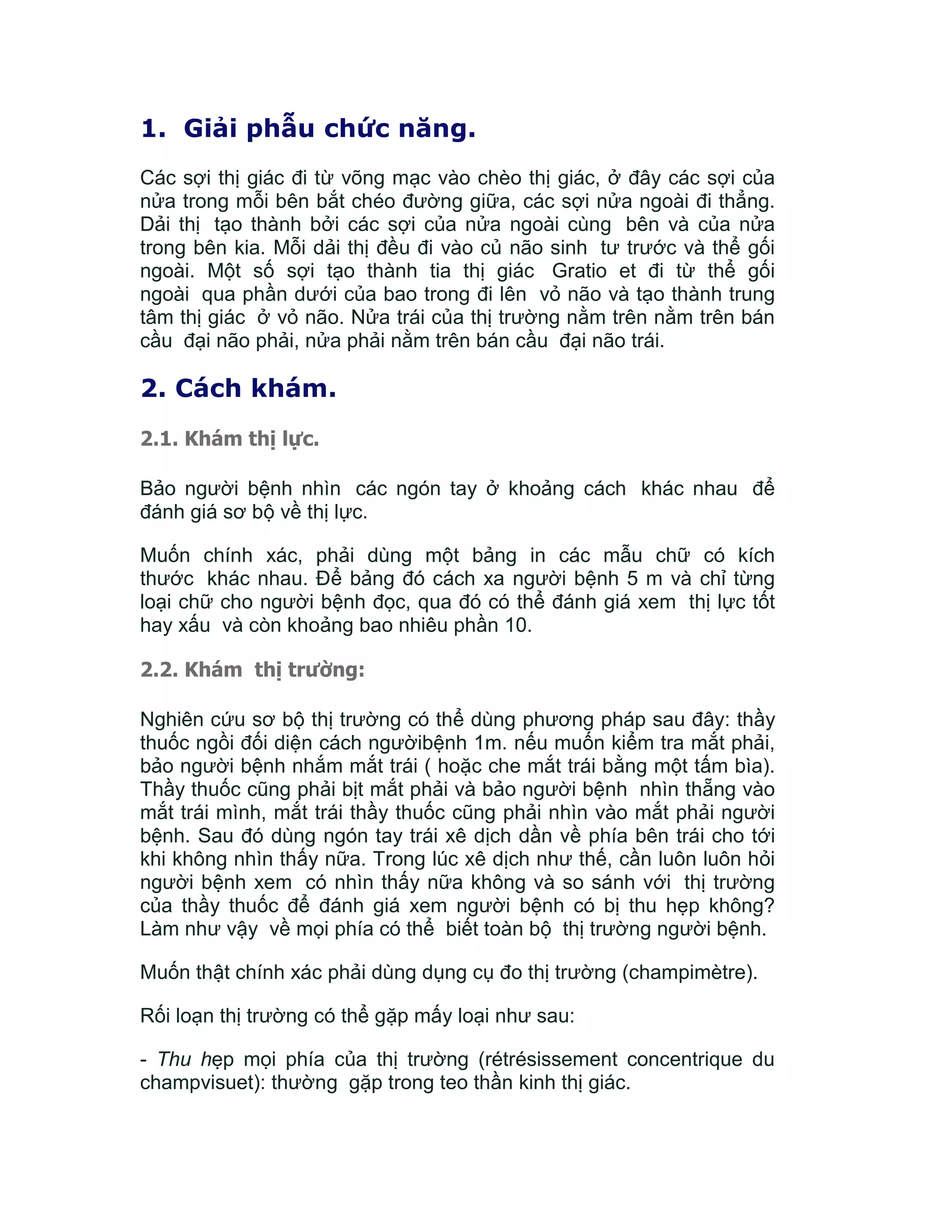 KHÁM 12 DÂY THẦN KINH SỌ | PDF