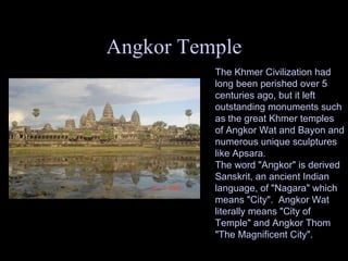 Khmer Civilization Religion & Politics | PPT
