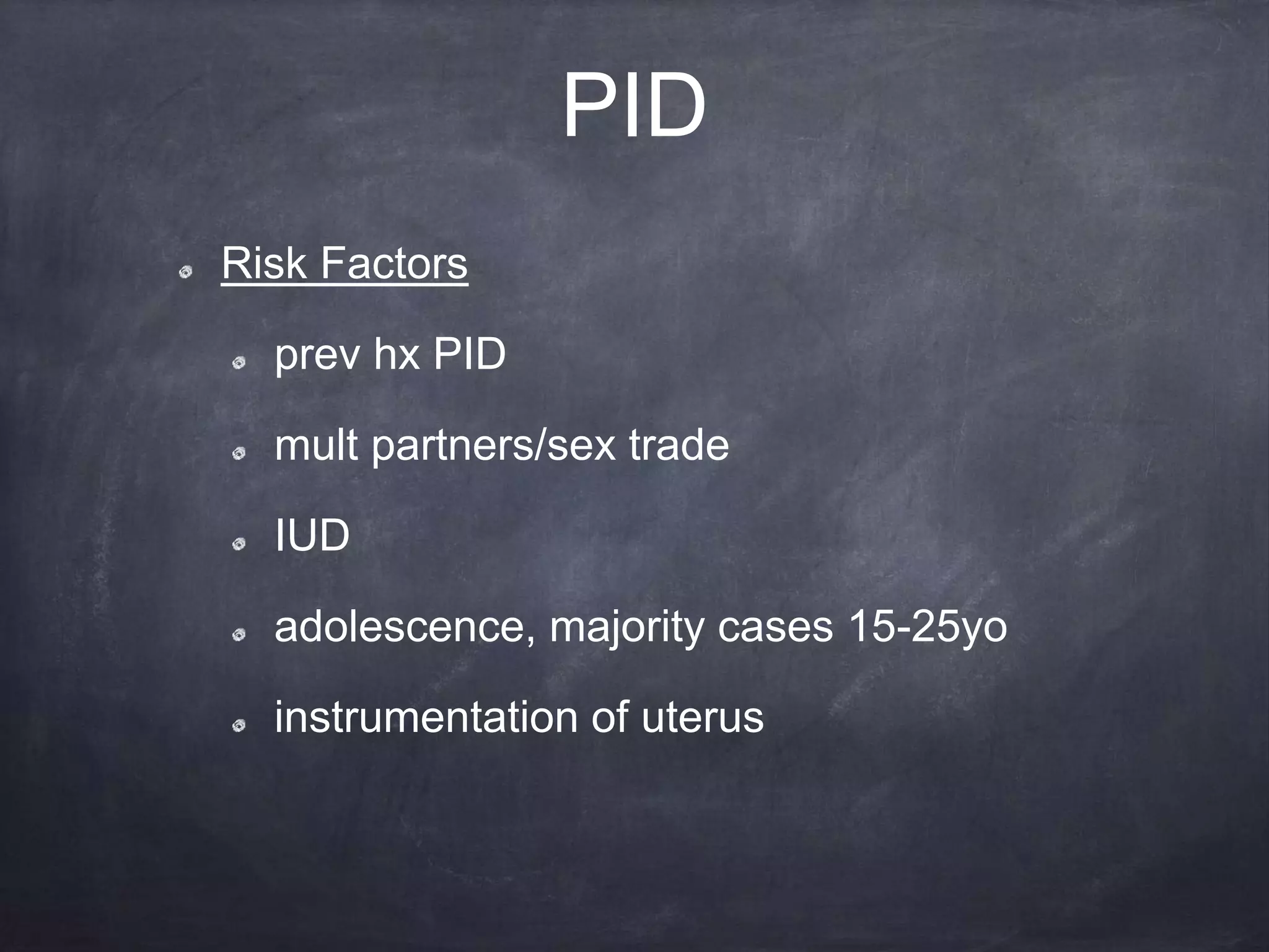 KHMH Obs gyn infections PID ulcers STDs vaginitis.ppt | Sexual ...
