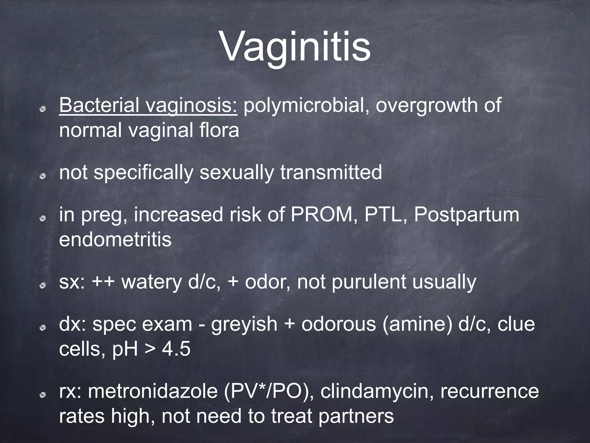 KHMH Obs gyn infections PID ulcers STDs vaginitis.ppt | Sexual Conditions | Sexual Health