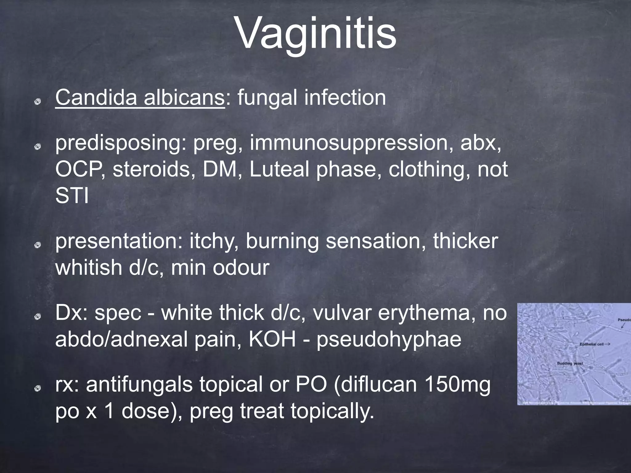 KHMH Obs gyn infections PID ulcers STDs vaginitis.ppt