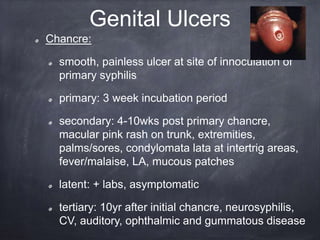 KHMH Obs gyn infections PID ulcers STDs vaginitis.ppt
