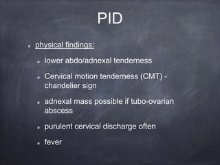KHMH Obs gyn infections PID ulcers STDs vaginitis.ppt
