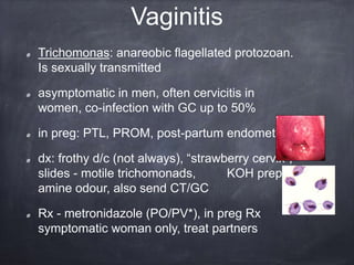 KHMH Obs gyn infections PID ulcers STDs vaginitis.ppt