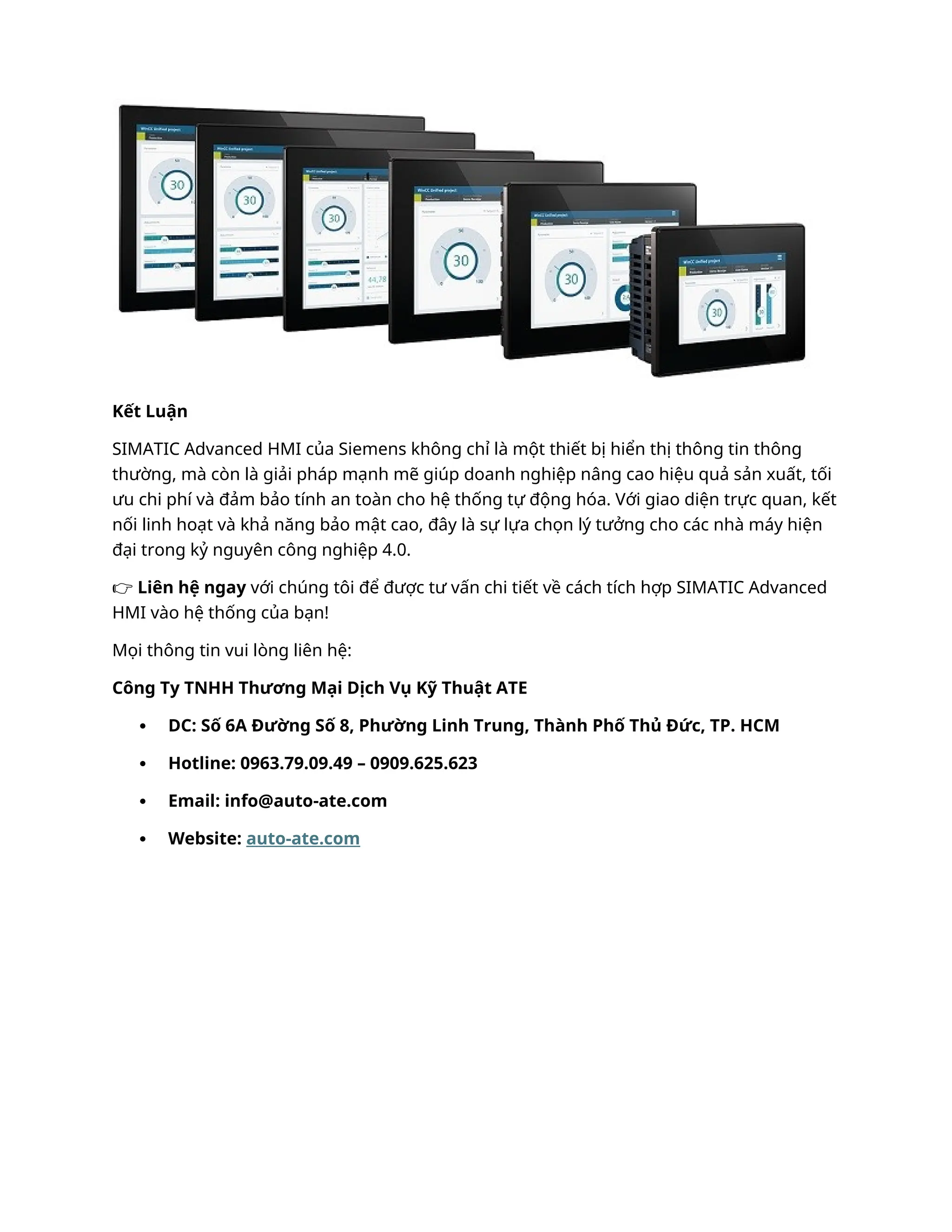 Khám Phá Dòng SIMATIC Advanced HMI Của SIEMENS | DOCX