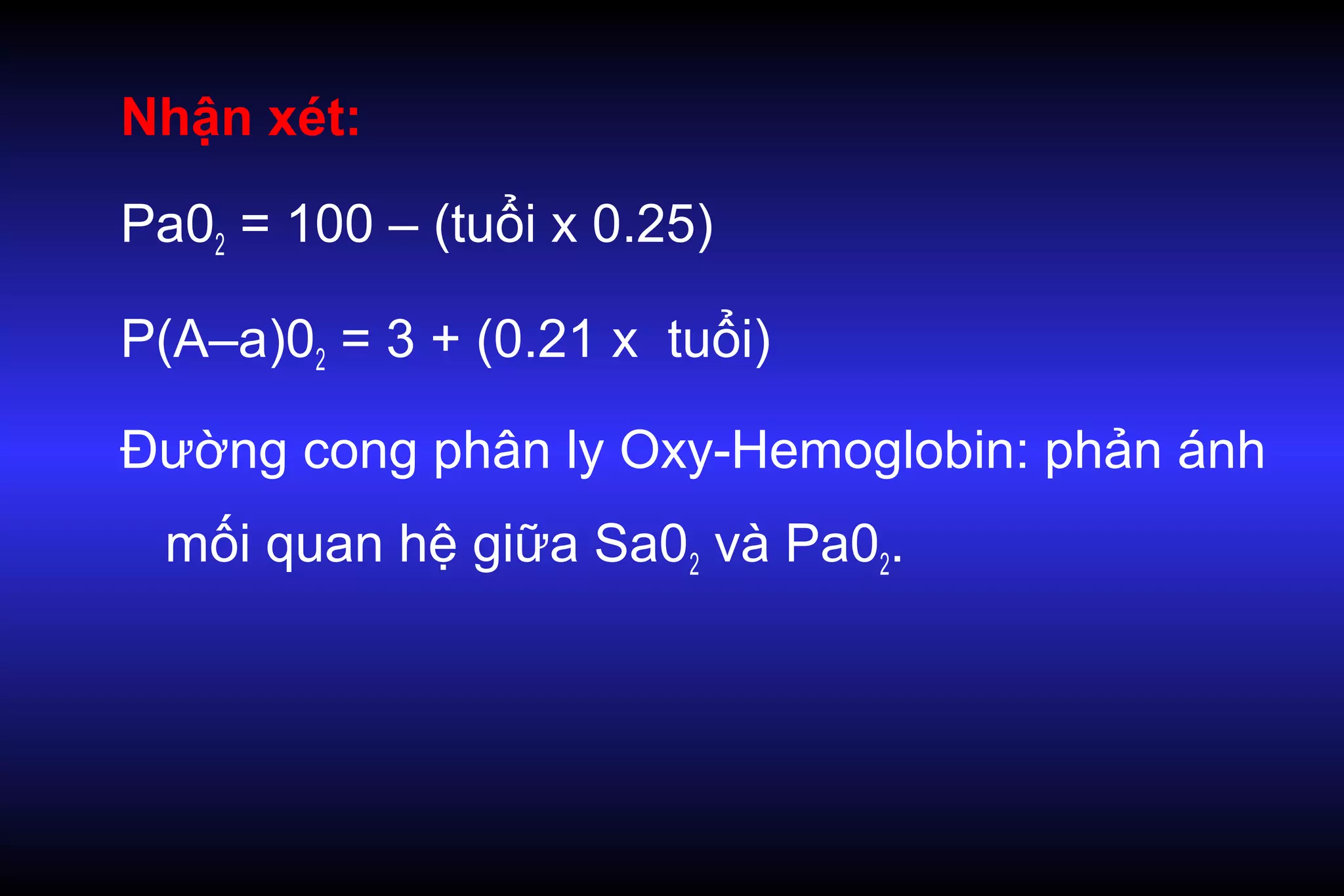 Khí máu động mạch | PPT