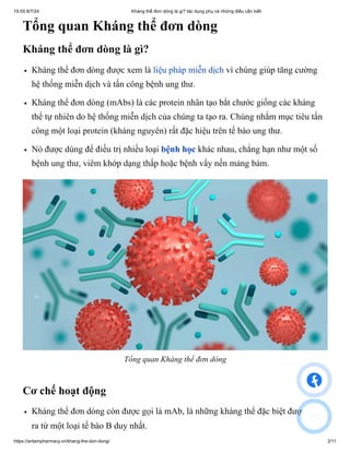 Kháng thể đơn dòng là gì_ tác dụng phụ và những điều cần biết.pdf