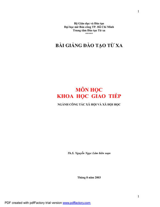 Khoa học giao tiep | PPT