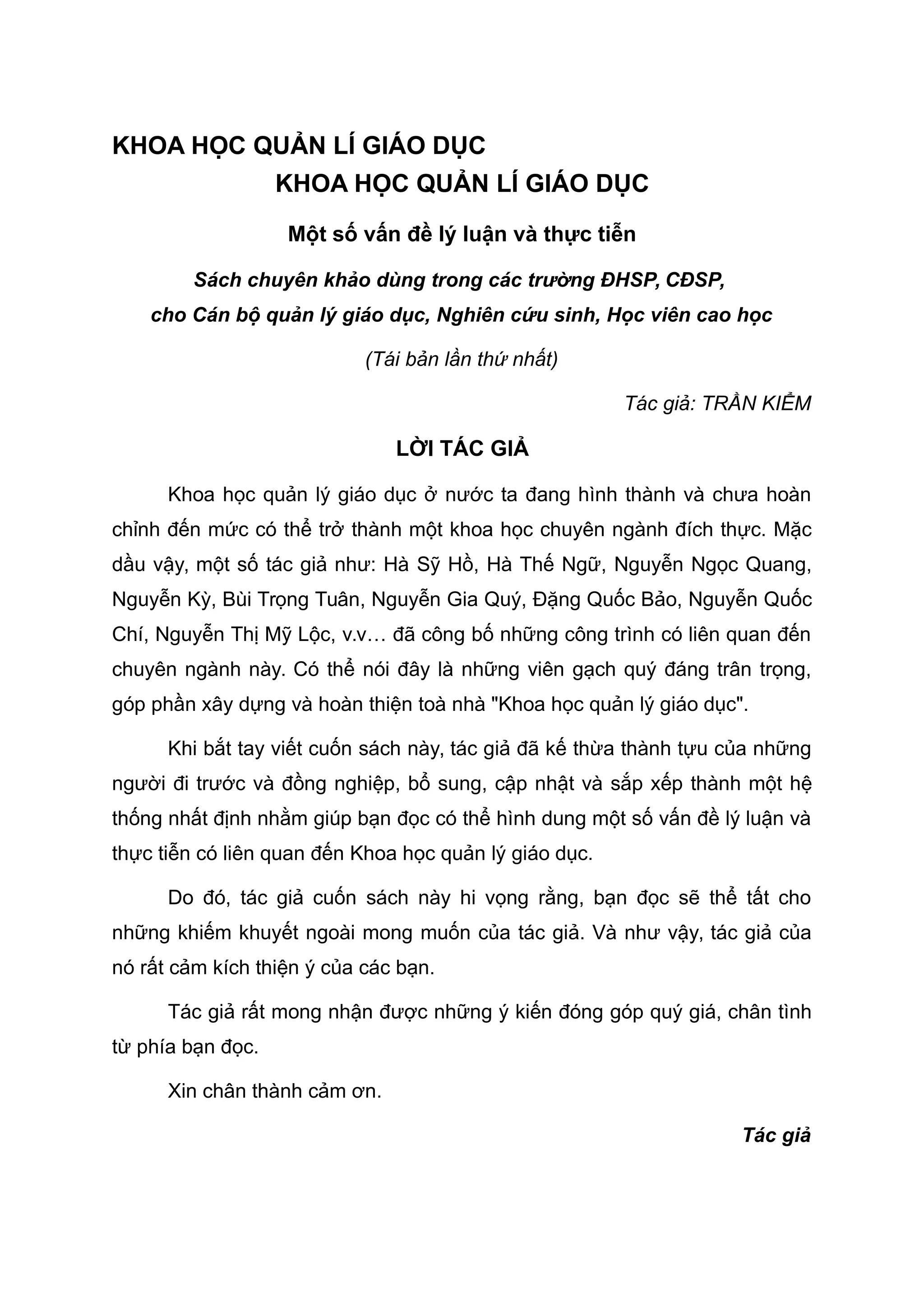 Khoa học quản lí giáo dục | PDF