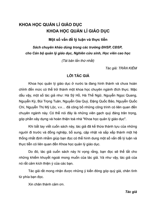 Khoa học quản lí giáo dục | PDF