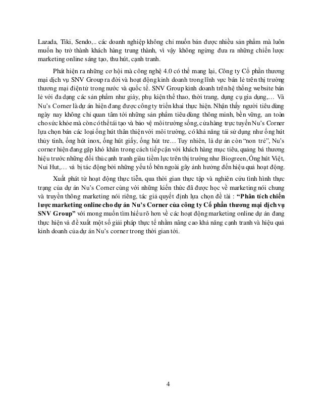 Khoá luận chiến lược truyền thông marketing online cho công ty | DOCX