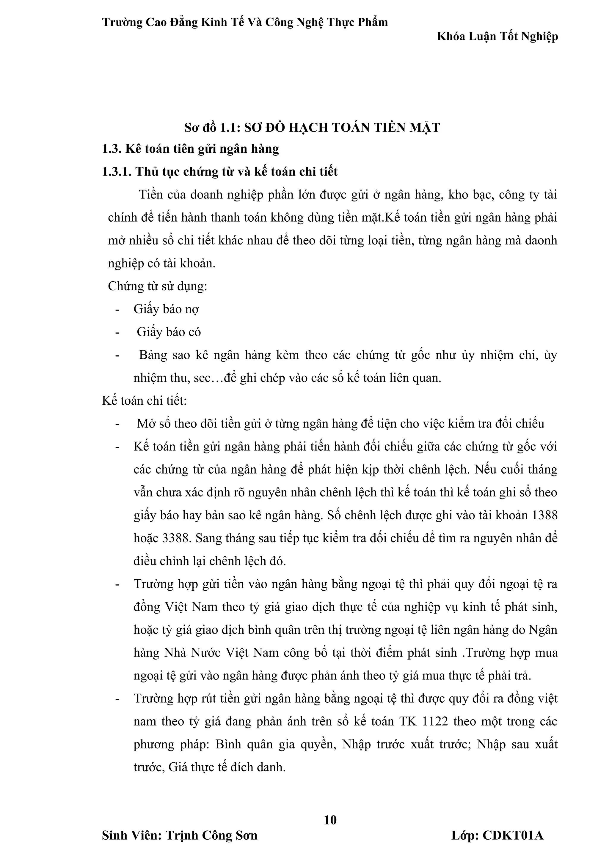 Khóa luận tốt nghiệp: kế toán vốn bằng tiền tại công tyTân Cảng | DOC