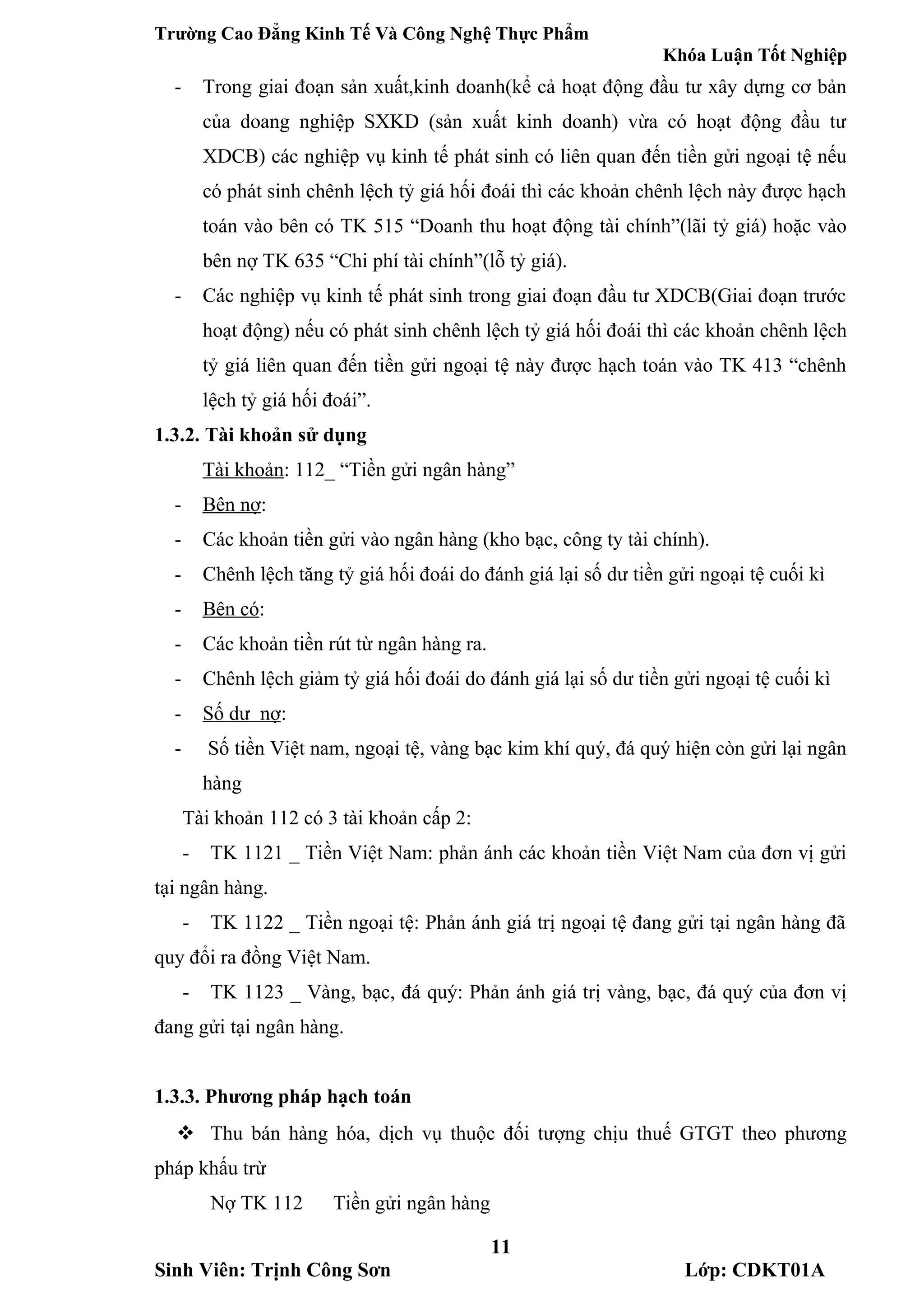 Khóa luận tốt nghiệp: kế toán vốn bằng tiền tại công tyTân Cảng | DOC