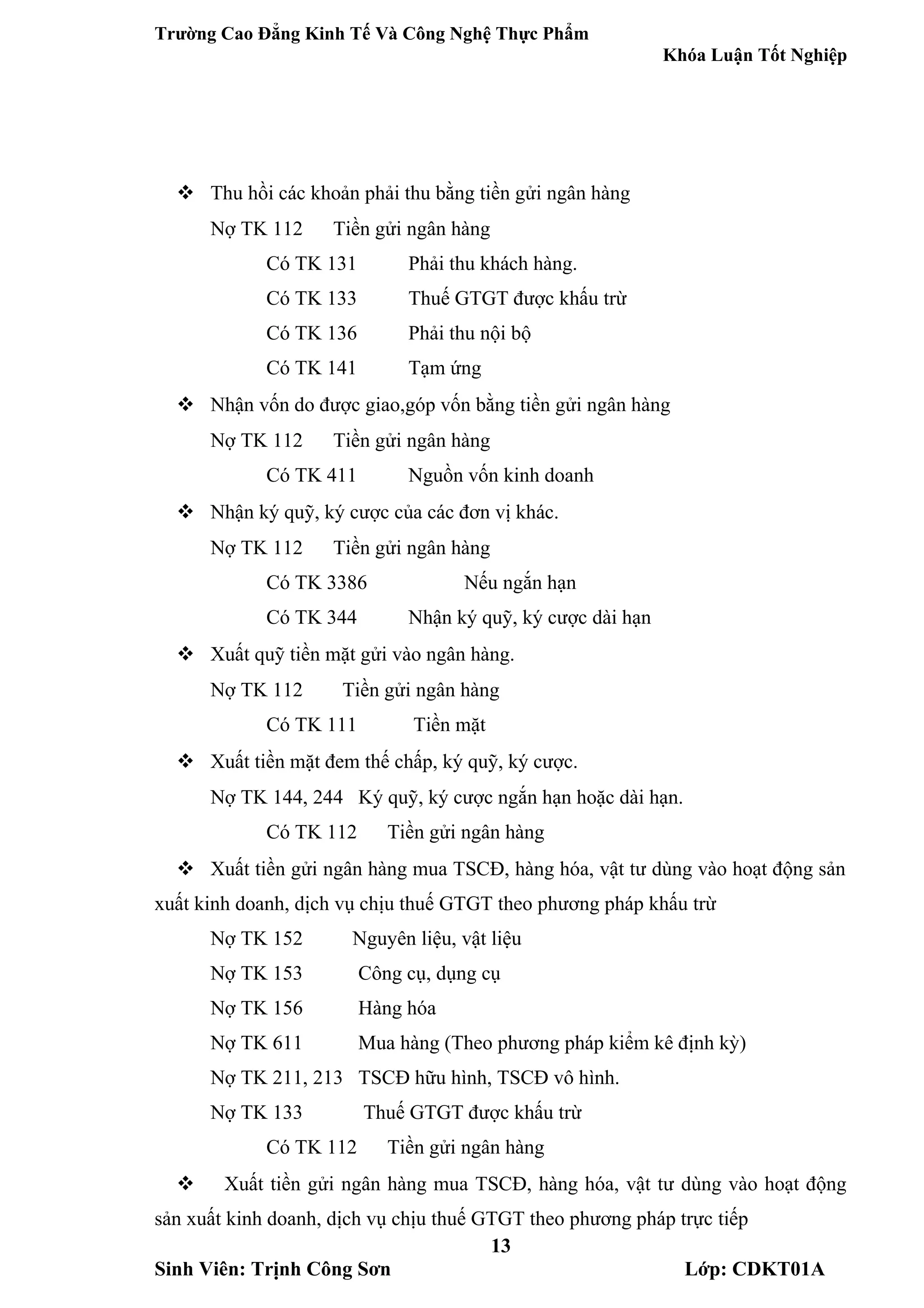 Khóa luận tốt nghiệp: kế toán vốn bằng tiền tại công tyTân Cảng | DOC