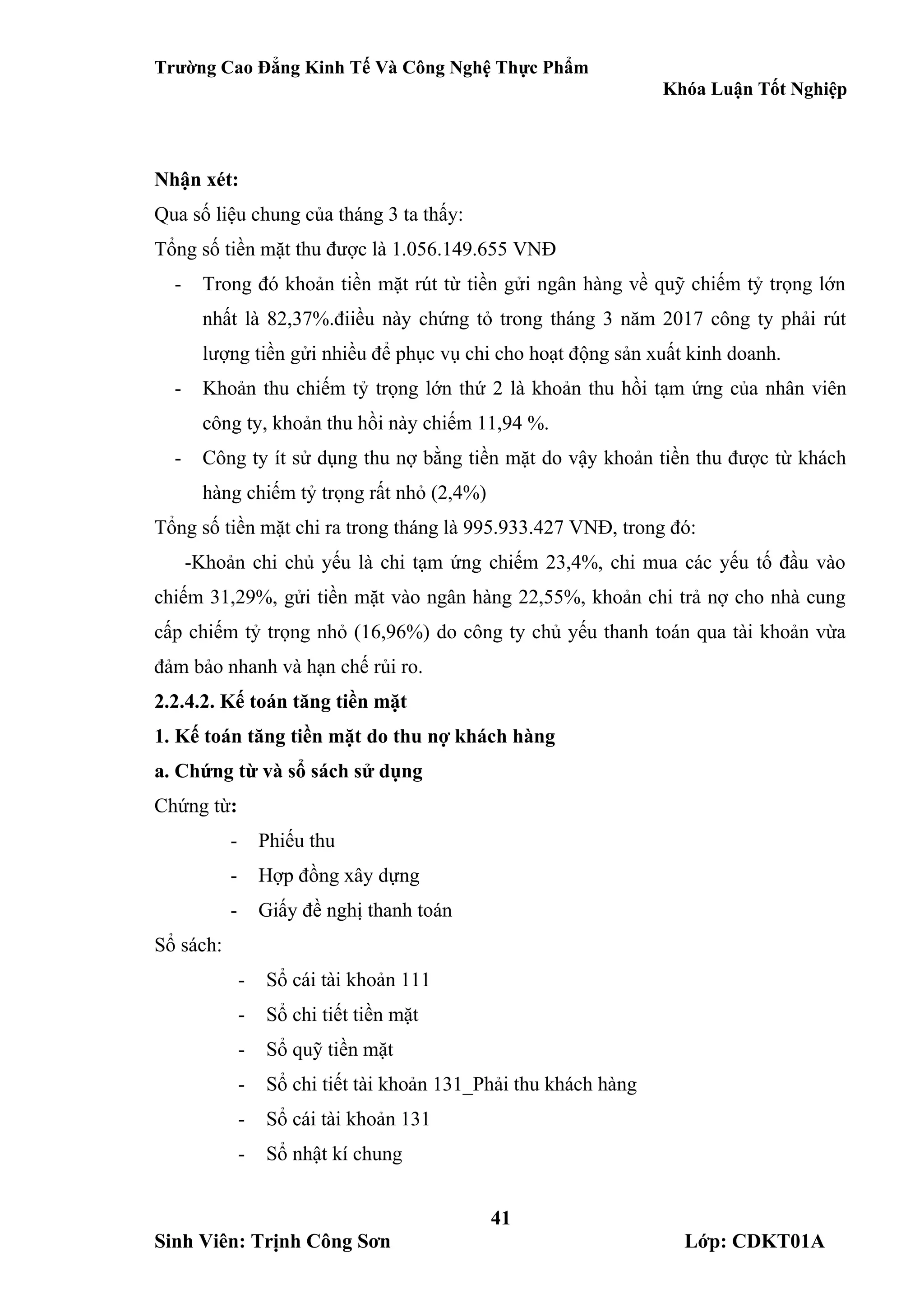 Khóa luận tốt nghiệp: kế toán vốn bằng tiền tại công tyTân Cảng | DOC