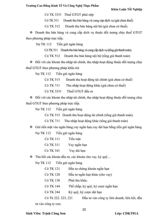 Khóa luận tốt nghiệp: kế toán vốn bằng tiền tại công tyTân Cảng | DOC