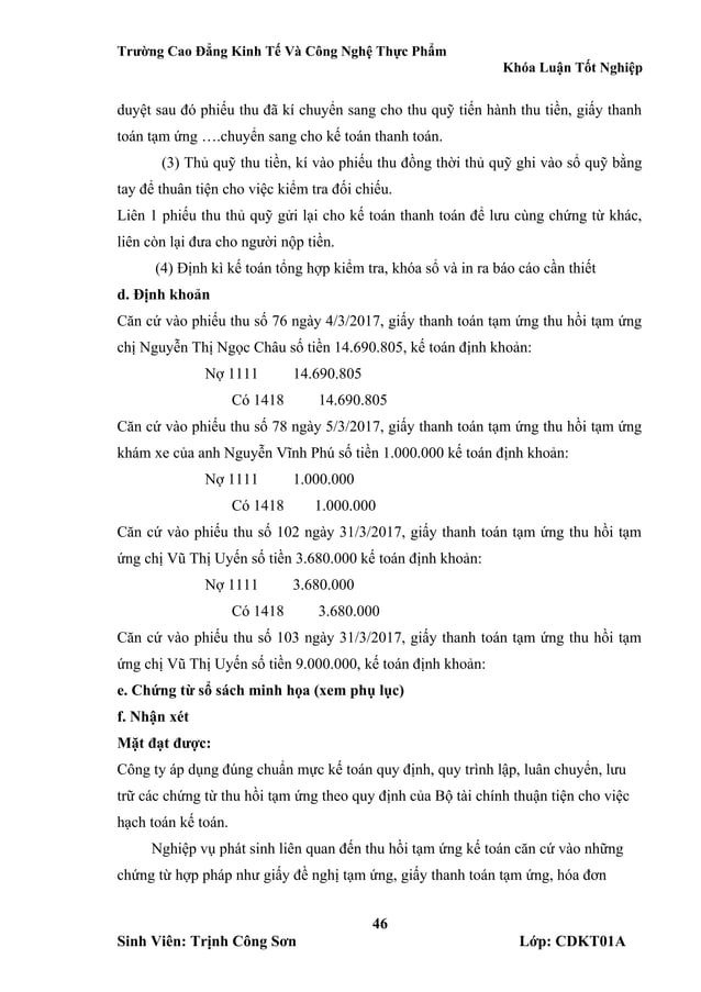 Khóa luận tốt nghiệp: kế toán vốn bằng tiền tại công tyTân Cảng | DOC