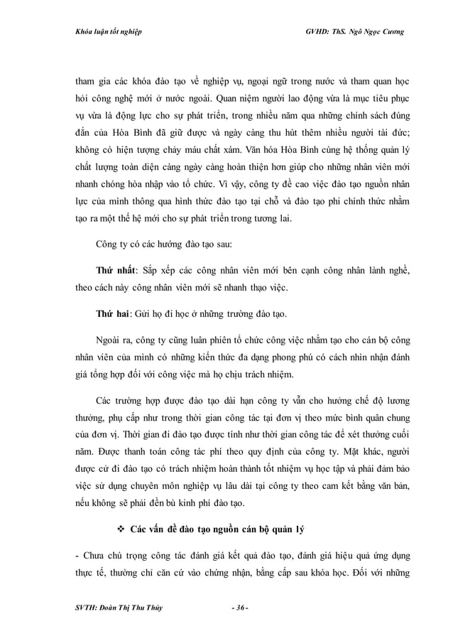 Khóa luận tốt nghiệp quản trị nguồn nhân lực tại công ty hay, free | DOCX