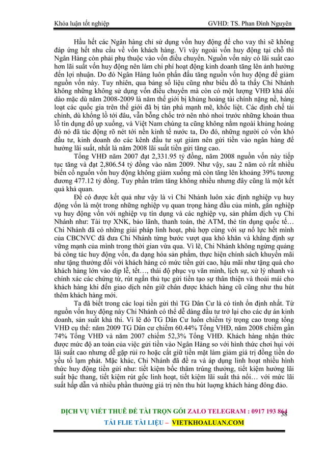 Khoá Luận Nghiệp Vụ Cho Vay Tiêu Dùng Tại Ngân Hàng. | DOC