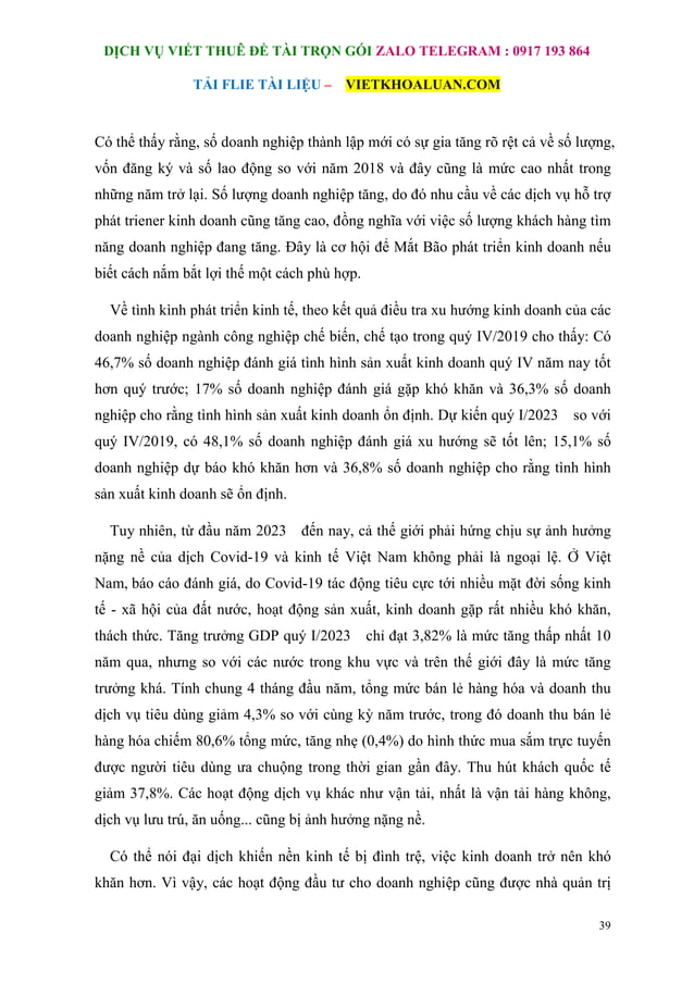 Khoá Luận Phân Tích Hoạt Động Marketing Của Công Ty. | DOCX