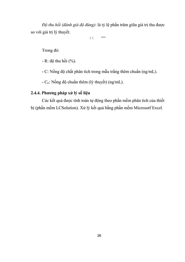 Khoá Luận Xây Dựng Phương Pháp Định Lượng Aflatoxin Trong Dược Liệu Bằng Lc-MsMs. | DOC