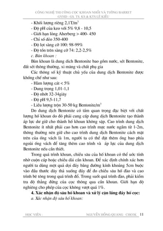 Cọc Khoan Nhồi | PDF