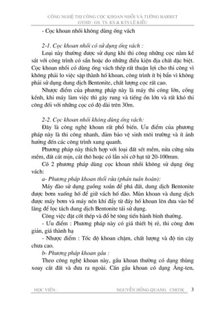 Cọc Khoan Nhồi | PDF