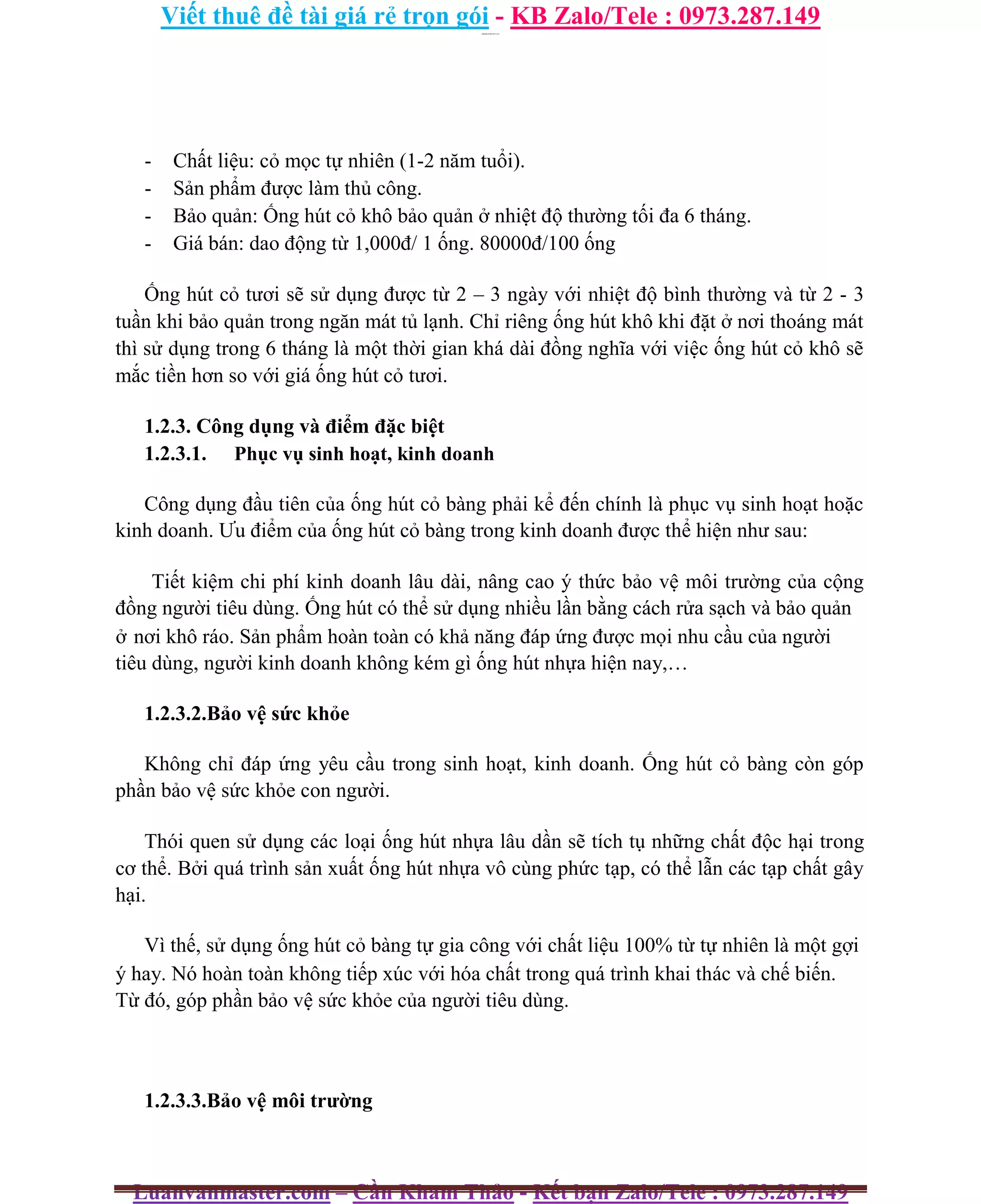 Kế hoạch marketing cho ống hút cỏ của Greenjoy tại thị trường Hà Nội ...