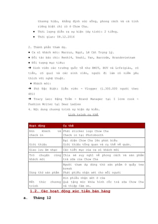 Kế hoạch truyền thông pr intro | PDF