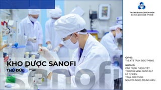 Kho dược Sanofi - Thiết kế kiến trúc 3.pptx