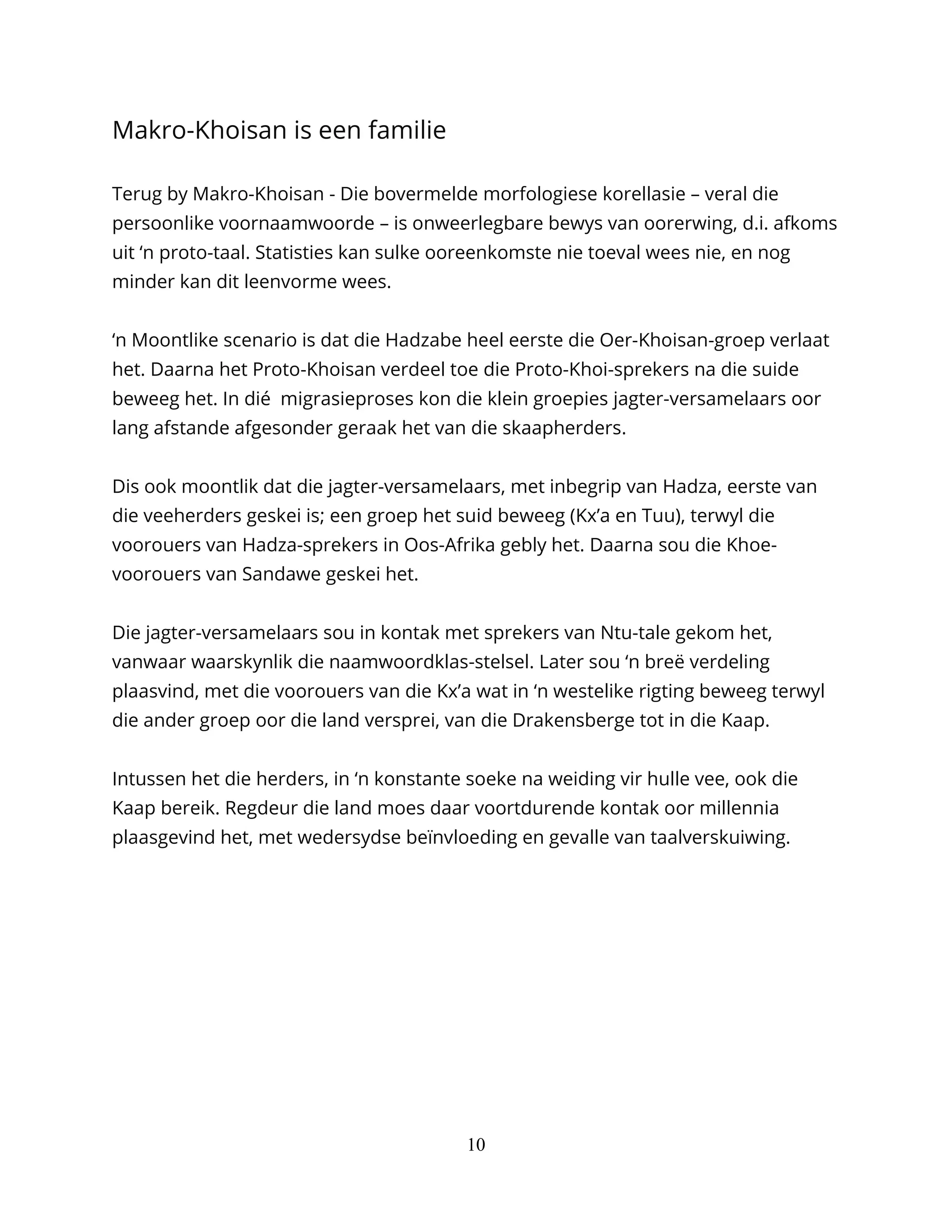 Khoisan as taalfamilie | PDF