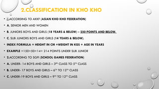 KHO KHO game consist of history, rules, points for junior and sub ...