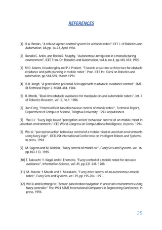 FUZZY LOGIC IN ROBOT NAVIGATION | PDF