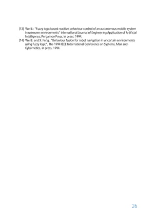FUZZY LOGIC IN ROBOT NAVIGATION | PDF