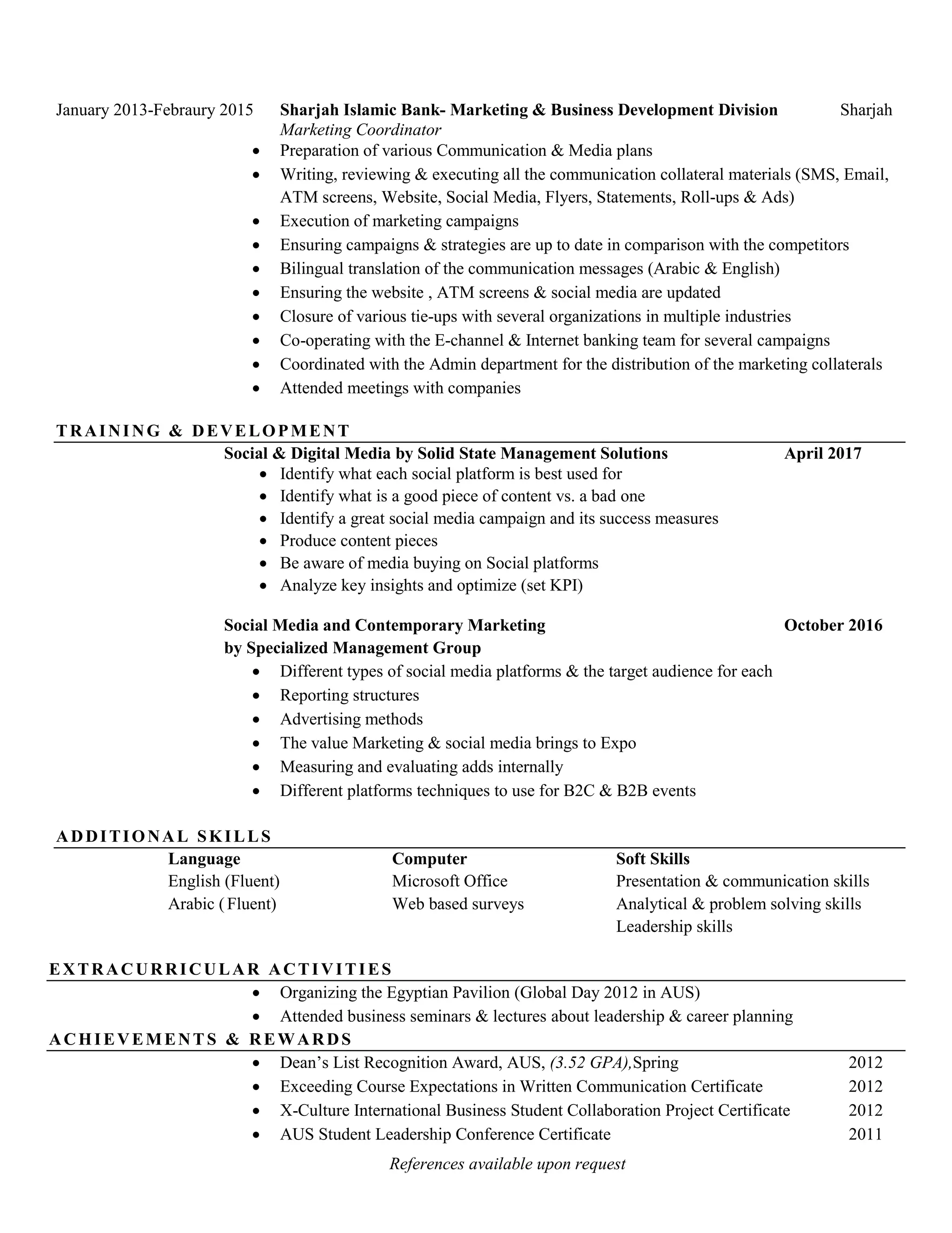 Kholoud CV | PDF