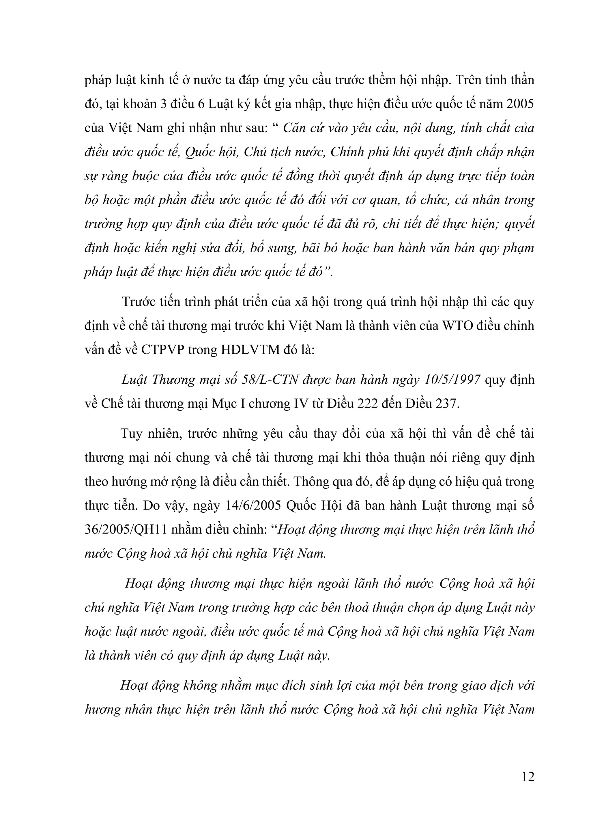 Khoá Luận Pháp Luật Về Phạt Vi Phạm Trong Hợp Đồng Lĩnh Vực Thương Mại | DOCX