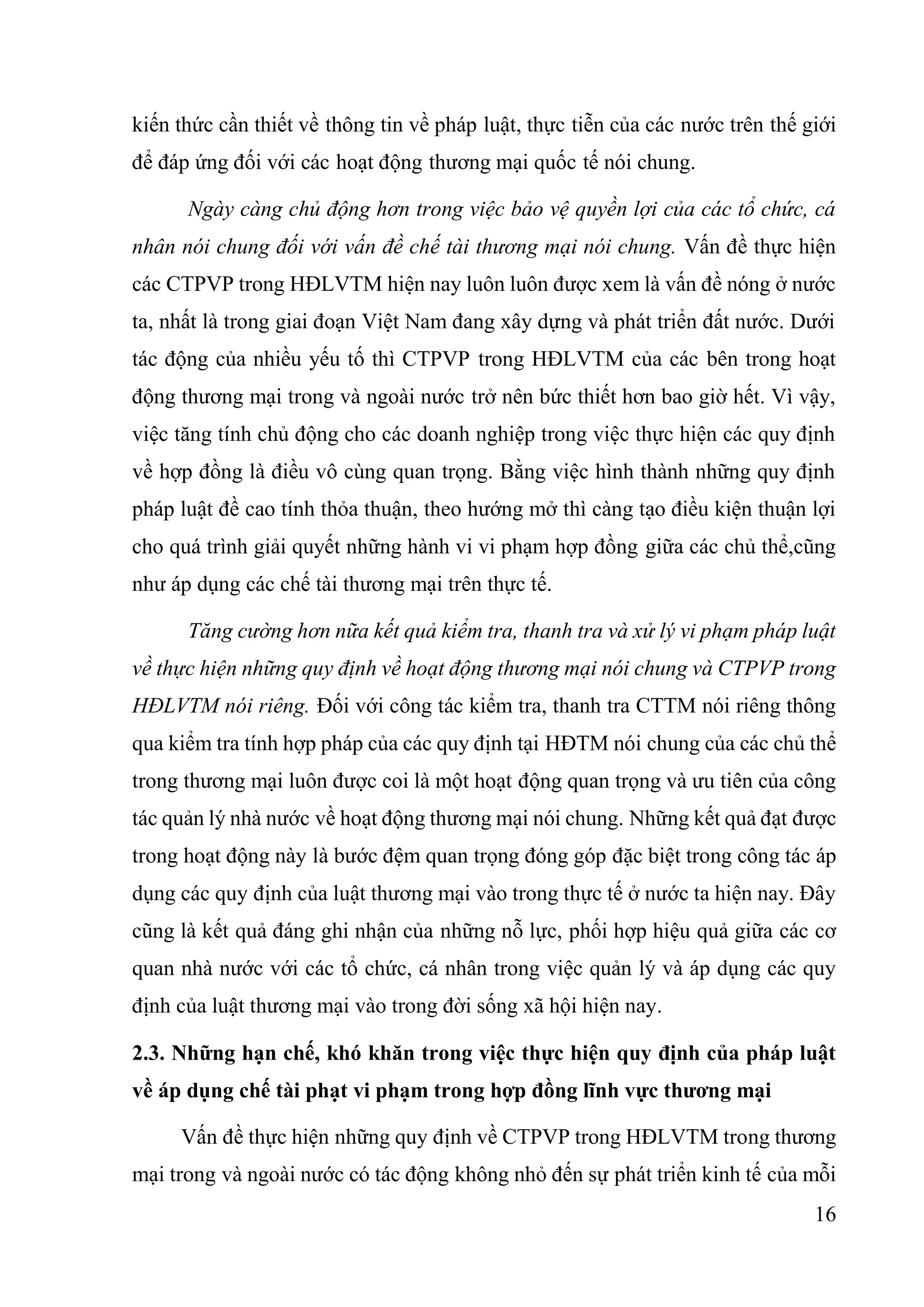 Khoá Luận Pháp Luật Về Phạt Vi Phạm Trong Hợp Đồng Lĩnh Vực Thương Mại | DOCX