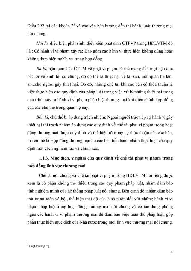 Khoá Luận Pháp Luật Về Phạt Vi Phạm Trong Hợp Đồng Lĩnh Vực Thương Mại | DOCX