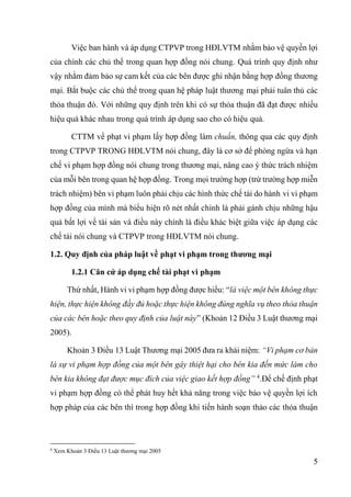 Khoá Luận Pháp Luật Về Phạt Vi Phạm Trong Hợp Đồng Lĩnh Vực Thương Mại | DOCX