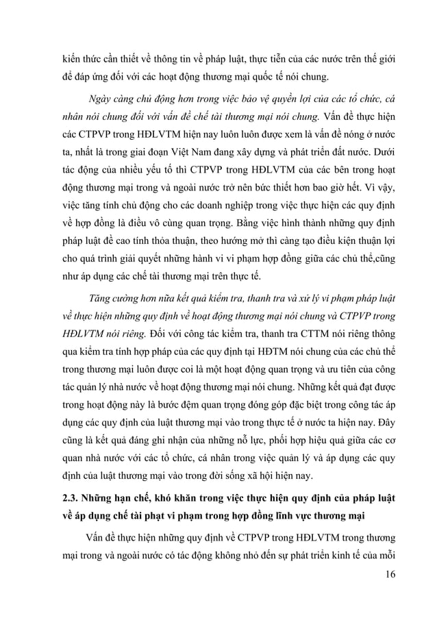 Khoá Luận Pháp Luật Về Phạt Vi Phạm Trong Hợp Đồng Lĩnh Vực Thương Mại | DOCX