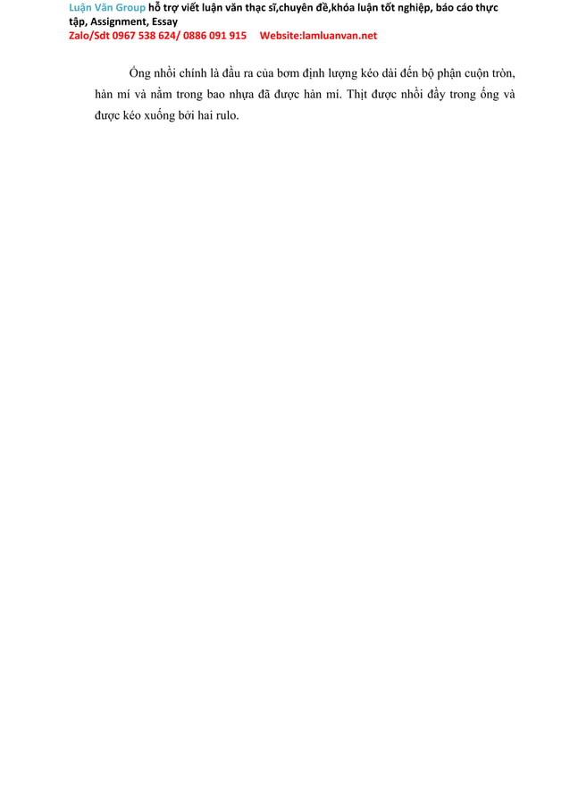 Tìm hiểu quy trình công nghệ sản xuất xúc xích heo tiệt trùng tại Công ty cổ phần chế biến thực ...