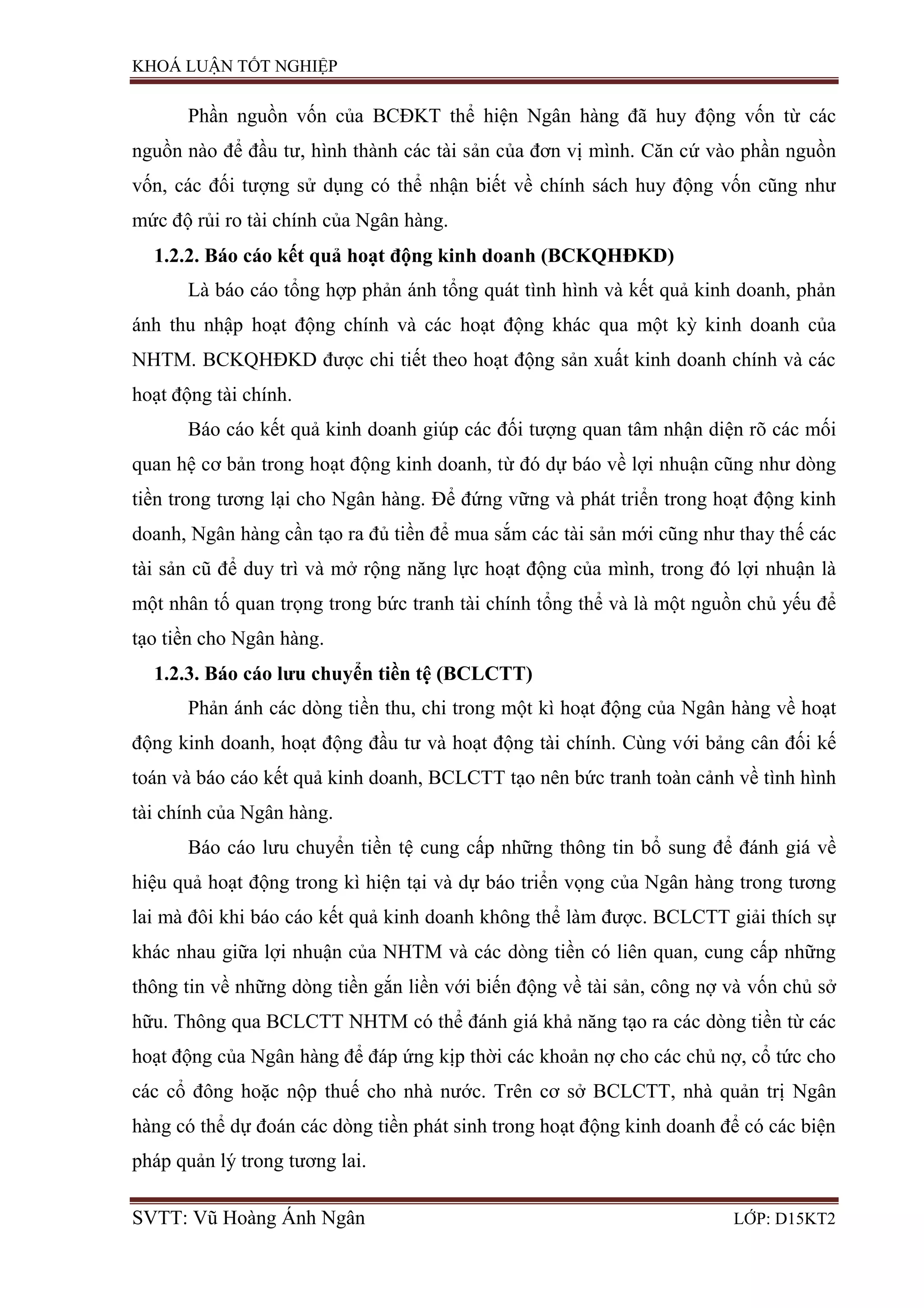 Khoá Luận Tốt Nghiệp Phân Tích Tài Chính Ngân Hàng Vietinbank | DOCX