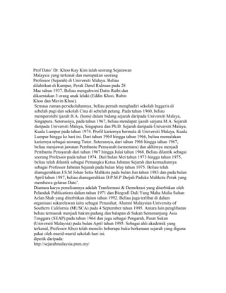 Tokoh Terkenal-Khoo Kay Kim | PDF